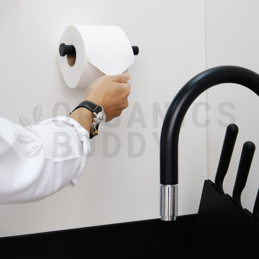 Stainless Steel Tissue Holder Towel Hanger – Organics Buddy